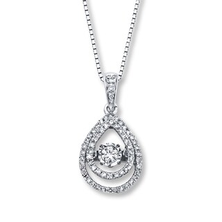 Unstoppable Love 1/3 carat tw 10K White Gold Necklace | Kay Outlet