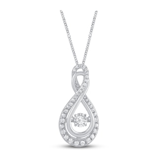 Unstoppable Love Diamond Necklace 1/6 ct tw Sterling Silver 19" | Kay ...