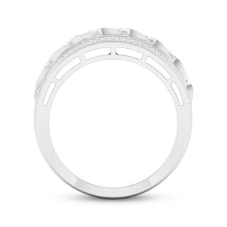 Men's Diamond Braided Faux-Stack Ring 7/8 ct tw 10K Yellow Gold | Kay ...