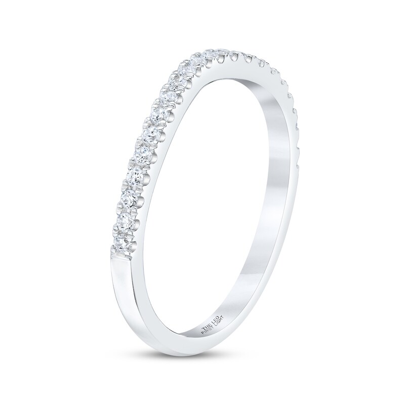 THE LEO First Light Diamond Chevron Wedding Band 1/4 ct tw 14K White ...