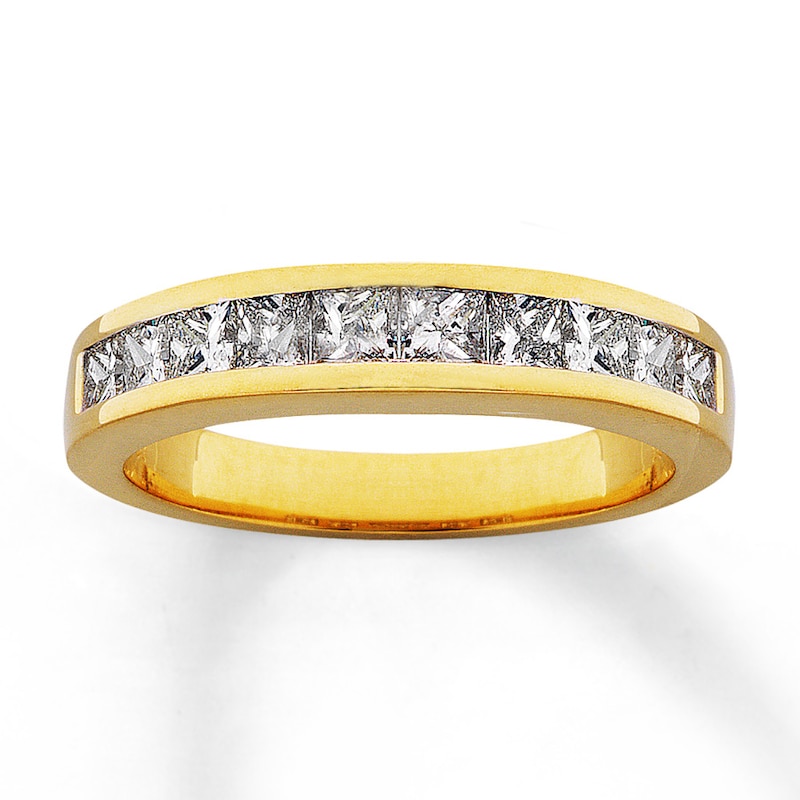 Previously Owned Anniversary Band 1 ct tw Princess-cut Diamonds 14K ...