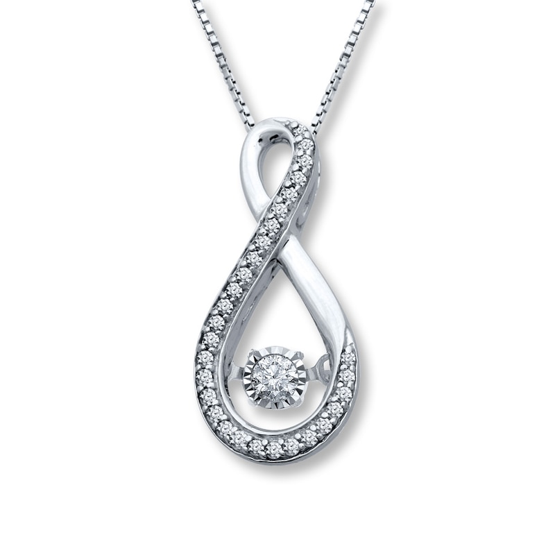 Previously Owned Unstoppable Love Diamond Necklace 1/3 ct tw 10K White ...
