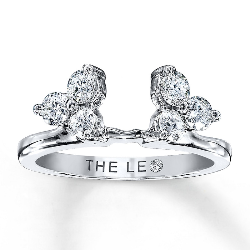 Previously Owned THE LEO Diamond Enhancer Ring 3/4 ct tw Round-cut 14K ...