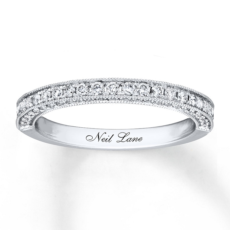 Previously Owned Neil Lane Bridal Wedding Band 3/8 ct tw Round-cut 14K ...
