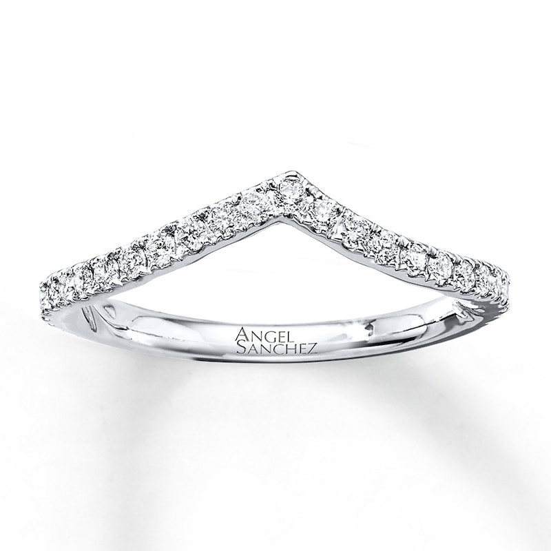 Previously Owned Angel Sanchez Band 3/8 ct tw Round-cut Diamonds 14K ...