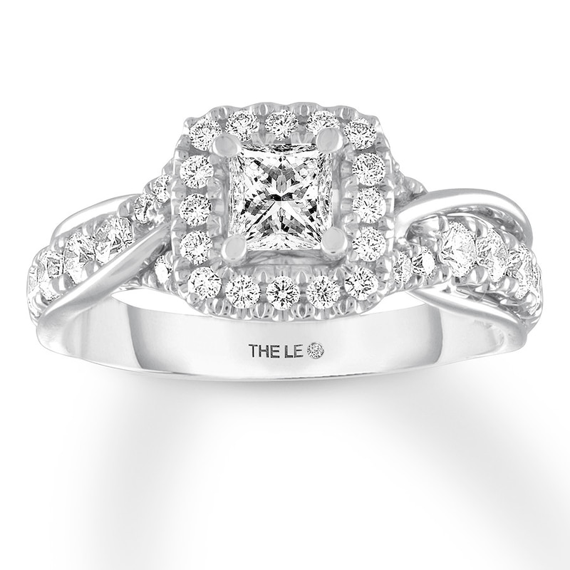 Previously Owned THE LEO Diamond Engagement Ring 1 ct tw Princess ...