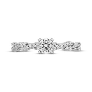 Previously Owned Hallmark Diamonds Engagement Ring 3/8 ct tw Round-cut ...