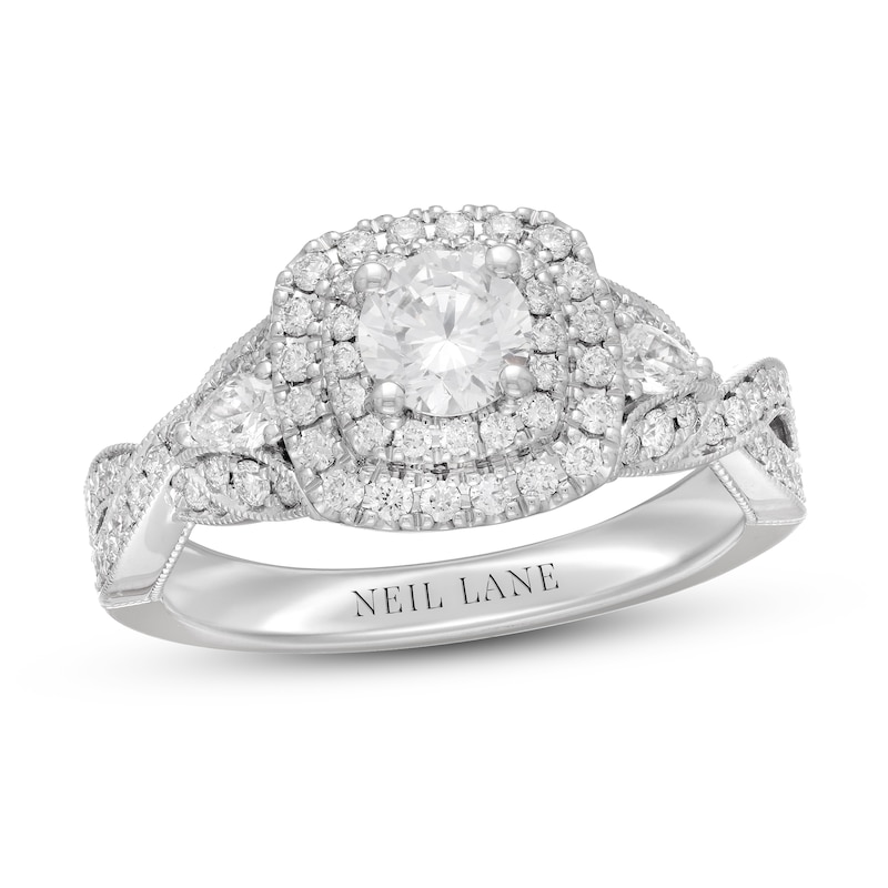 Previously Owned Neil Lane Diamond Engagement Ring 1 ct tw Pear/Round ...
