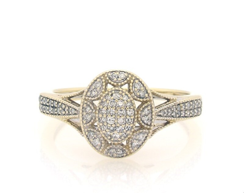 Previously Owned Diamond Ring 1/5 ct tw Round-cut 10K Yellow Gold | Kay ...
