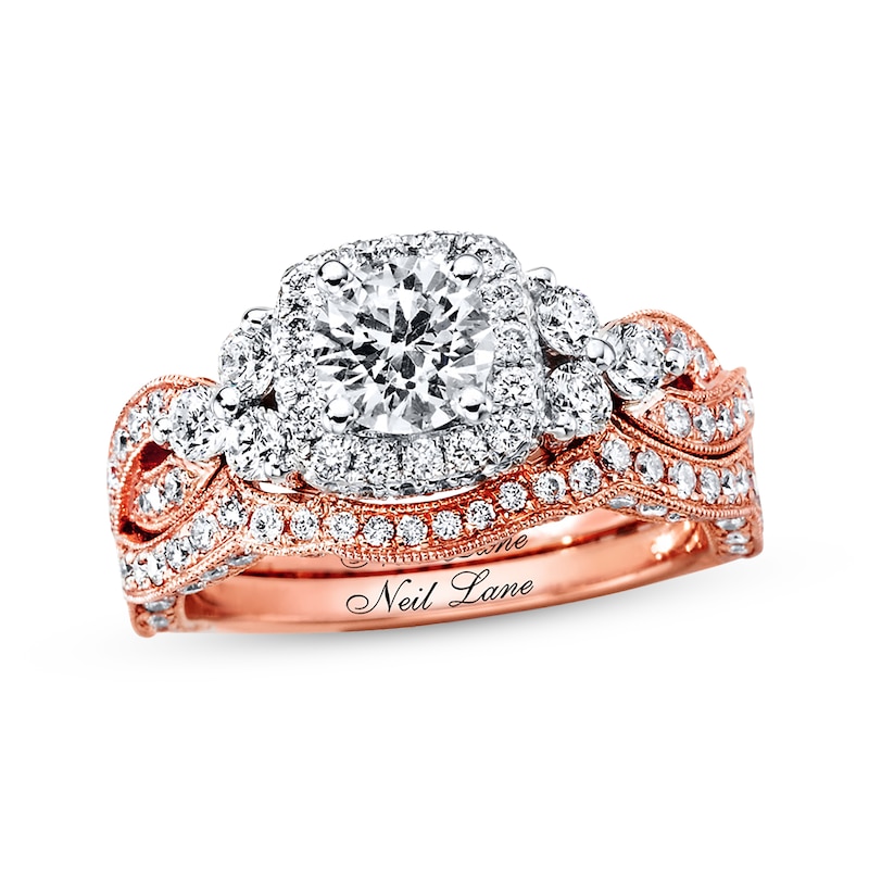 Previously Owned Neil Lane Bridal Set 2 ct tw Diamonds 14K Two-Tone ...