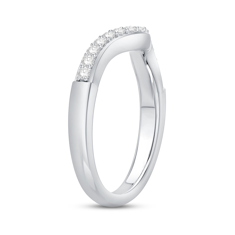 Previously Owned Diamond Contour Enhancer Ring 1/4 ct tw Round-cut ...