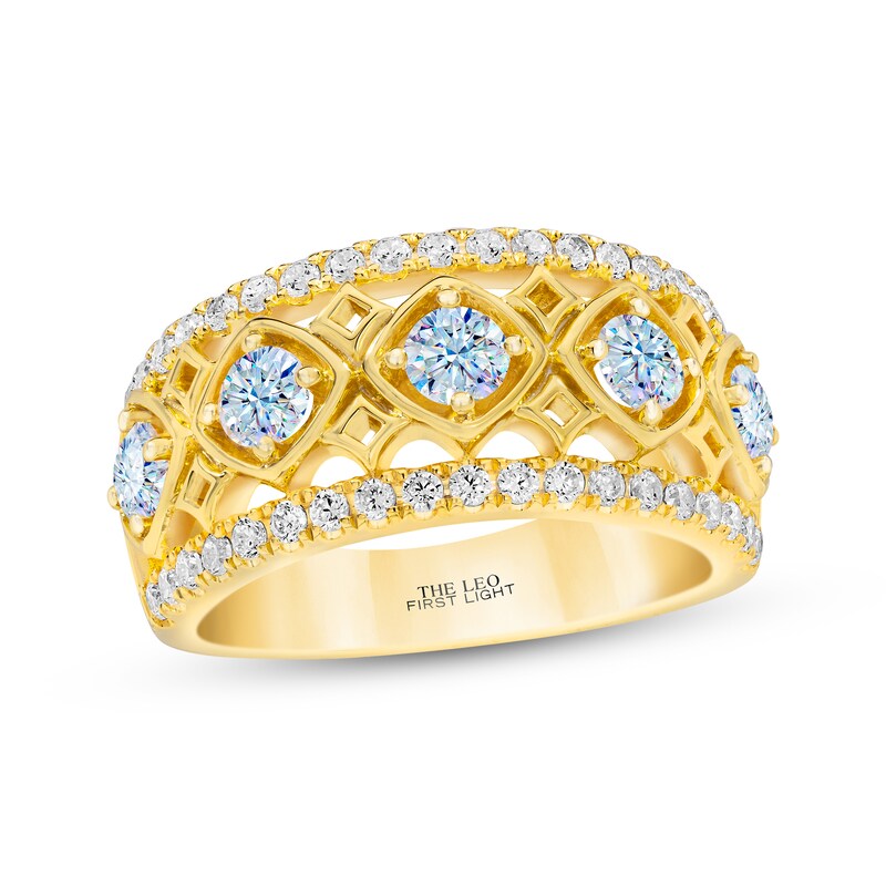 THE LEO First Light Diamond Round-Cut Anniversary Band 1-1/4 ct tw 14K ...