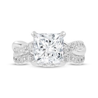 Lab-Created Diamonds by KAY Princess-Cut Bridal Set 4 ct tw 14K White ...