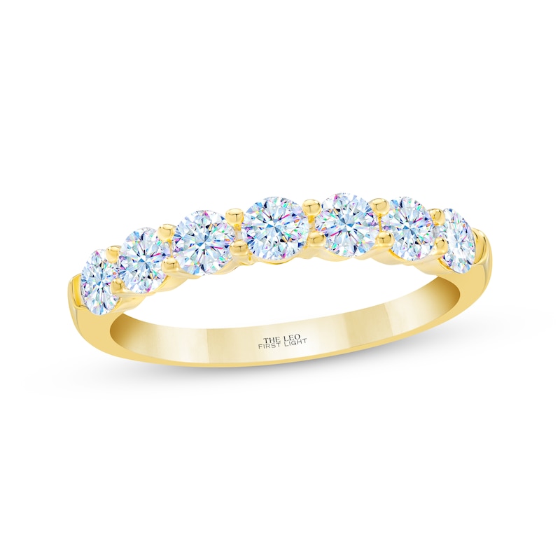 THE LEO First Light Diamond Anniversary Ring 1 ct tw 14K Yellow Gold ...