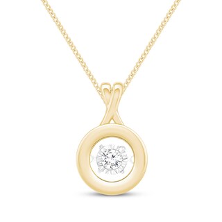 Unstoppable Love Diamond XO Necklace 1/4 ct tw 10K Yellow Gold 19 ...