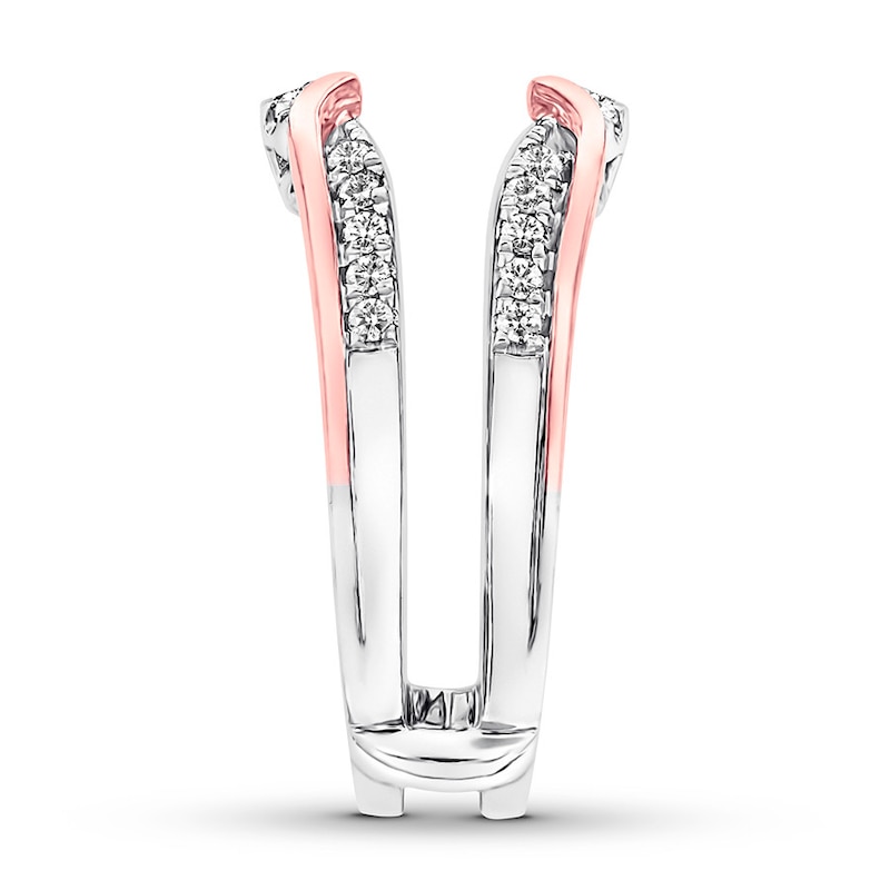 Diamond Enhancer Ring 1/3 ct tw Round-cut 14K Two-Tone Gold | Kay Outlet