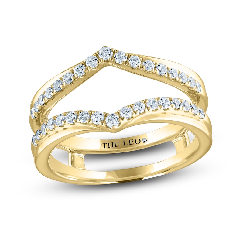 THE LEO Diamond Enhancer Band 3/8 ct tw Round-cut 14K Yellow Gold | Kay ...